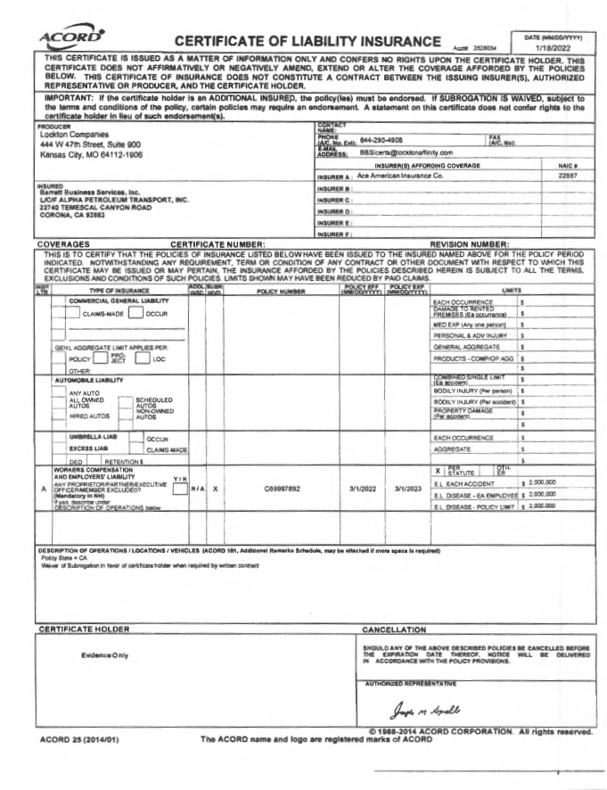 Documents | Alpha Petroleum Transport Inc II