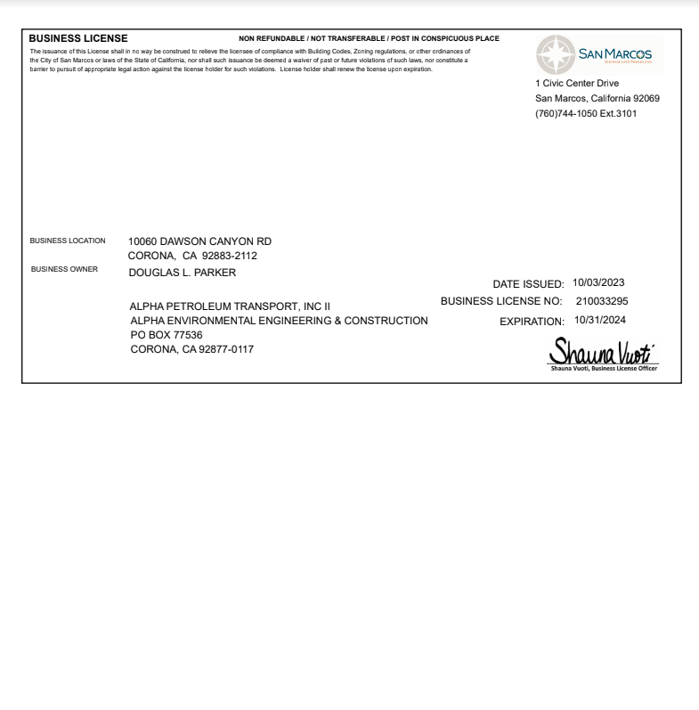 Documents - Alpha Petroleum Transport Inc II