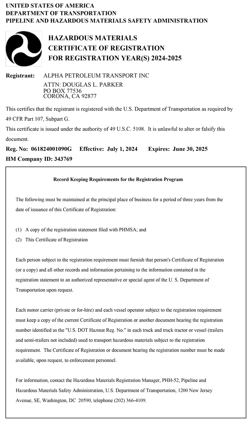 Documents - Alpha Petroleum Transport Inc II